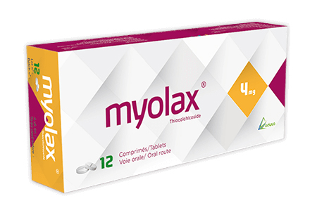 MYOLAX 4 mg B/12 en Tunisie RHUMATOLOGIE MAJ 2026