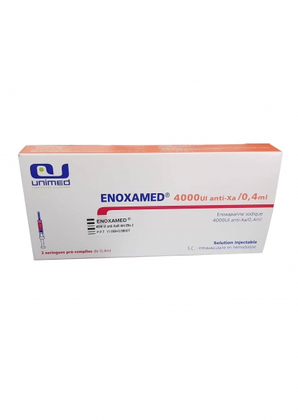 ENOXAMED 4000 UI anti Xa/0.4ml B/2 seringues pré-remplies/0.4 ml en ...